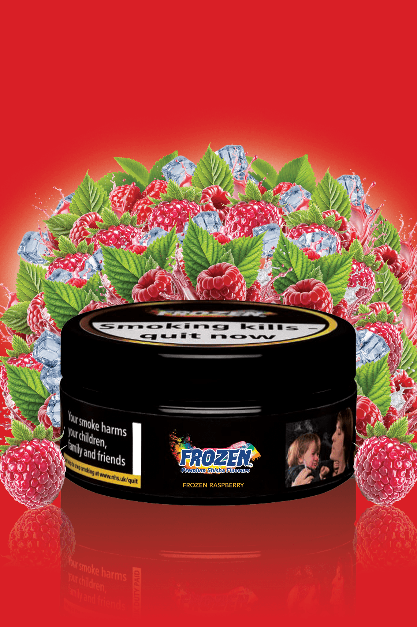 Frozen Raspberry Shisha Flavour | Molasses | Frozen Hookah Tobacco