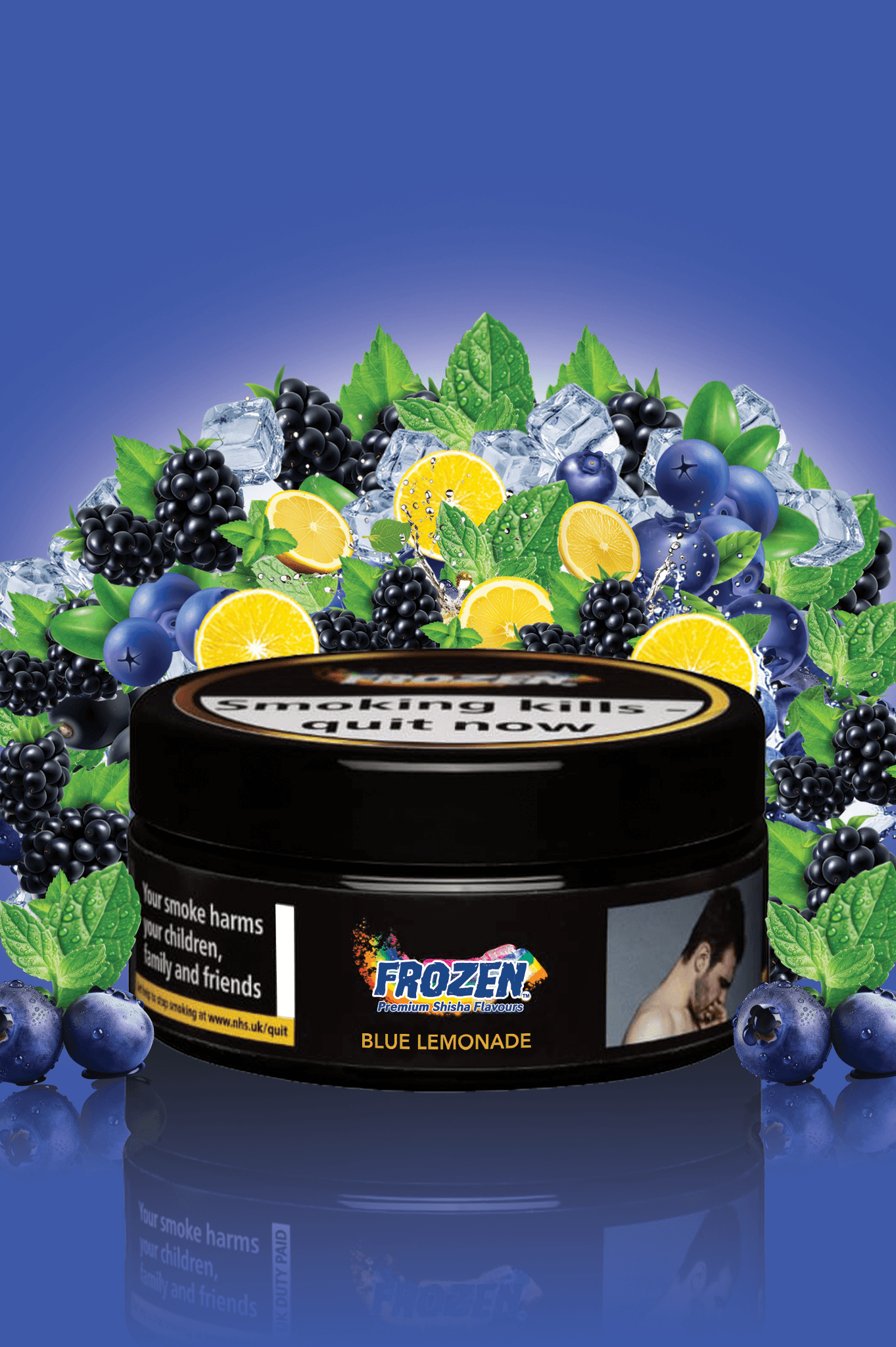 Frozen Blue Lemonade Shisha Flavour | Molasses | Frozen Hookah Tobacco