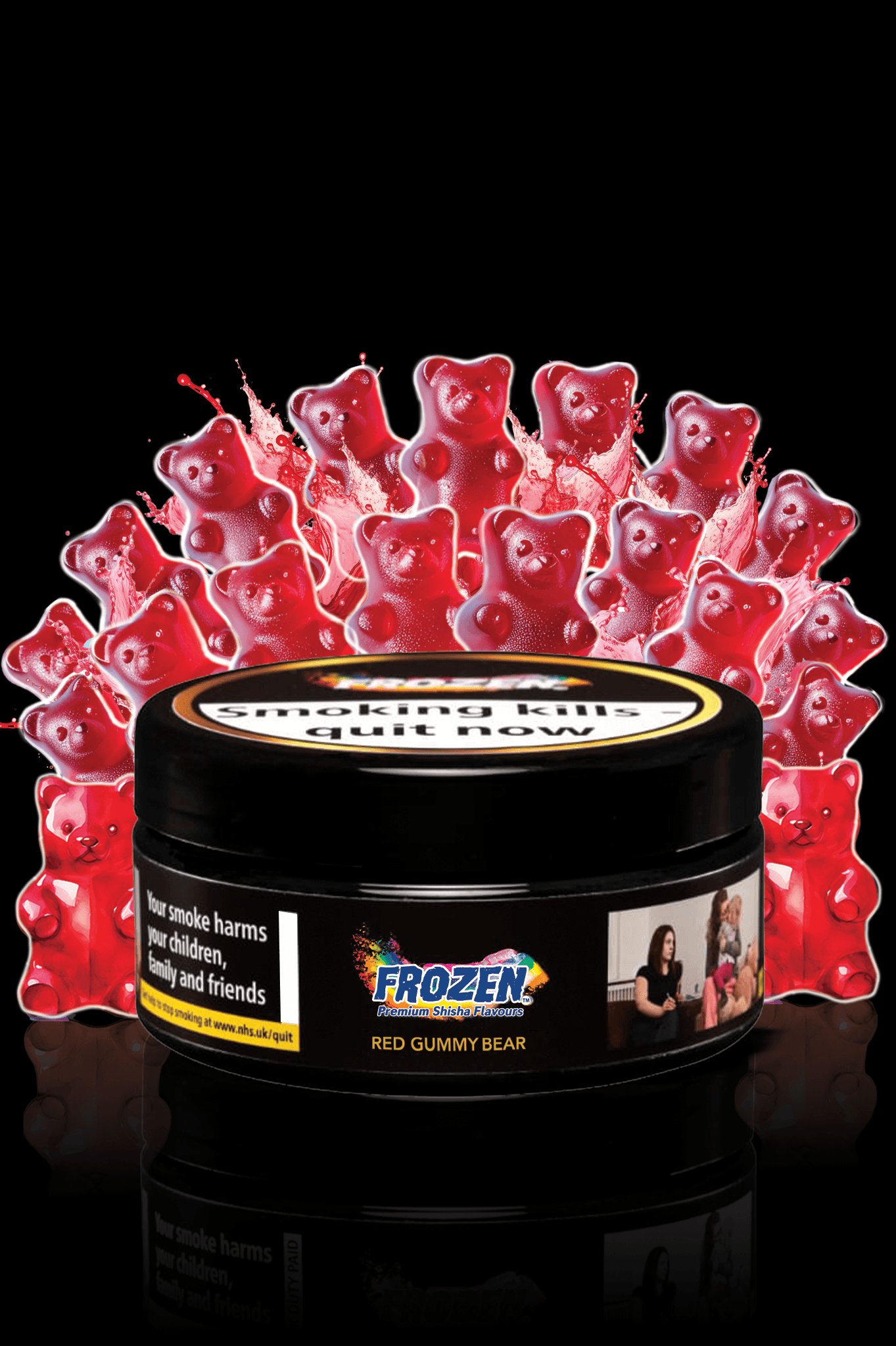 Frozen Red Gummy Bear Shisha Flavour | Molasses |Frozen Hookah Tobacco