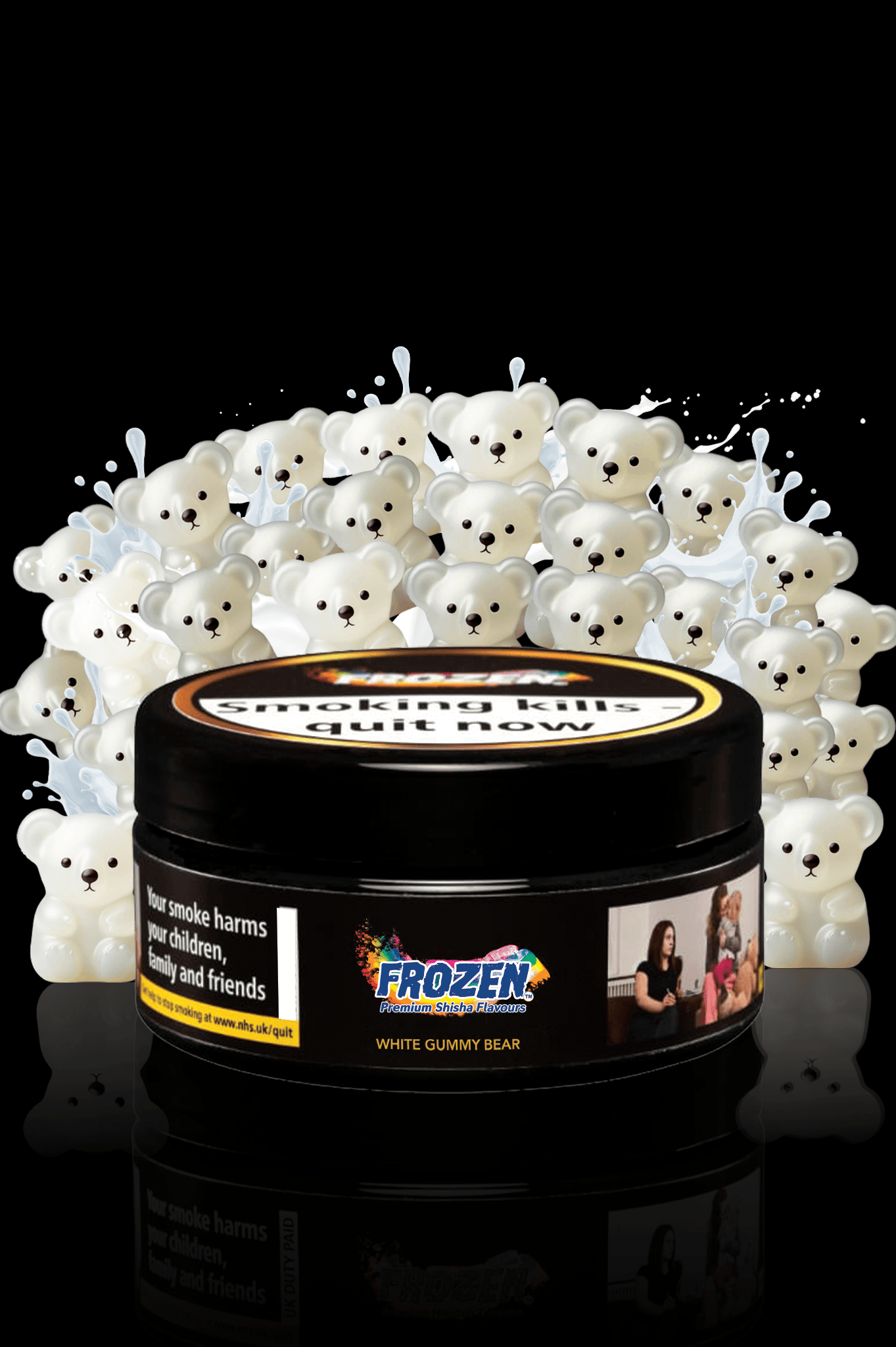 Frozen White Gummy Bear Shisha Flavour | Molasses | Frozen Hookah
